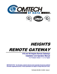 Heights Remote Gateway manual | Comtech EF DataComtech EF Data