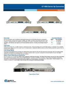 ds-ut4500 series | Comtech EF DataComtech EF Data